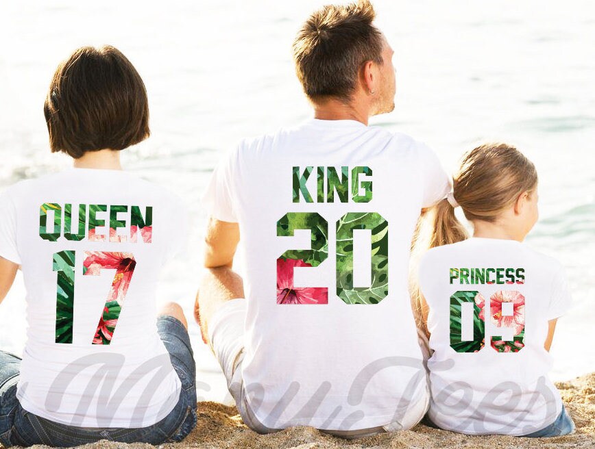 King queen prince princess shirts shirts father mother | Etsy