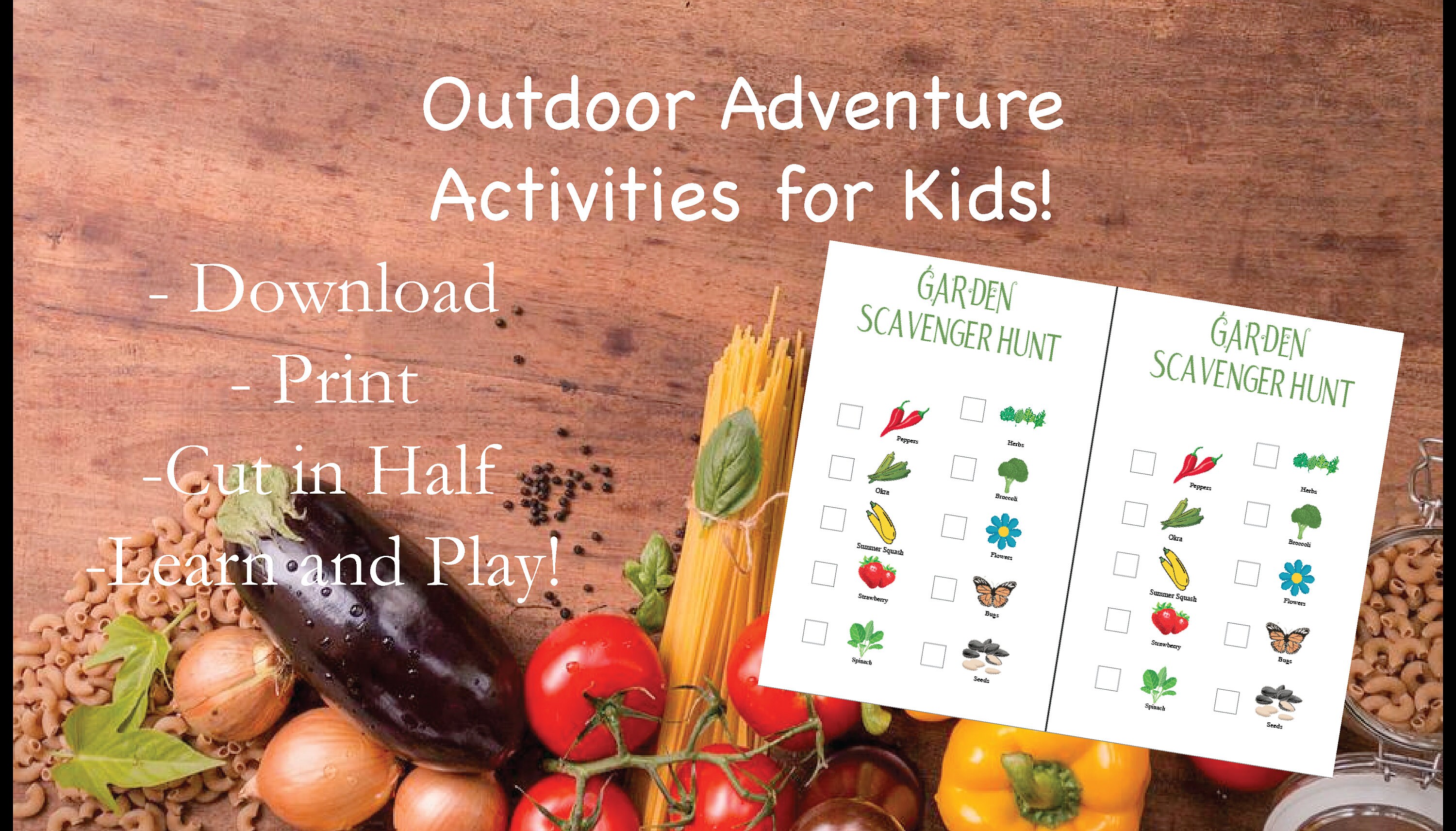 Garden Scavenger Hunt Printable for Kids - Etsy