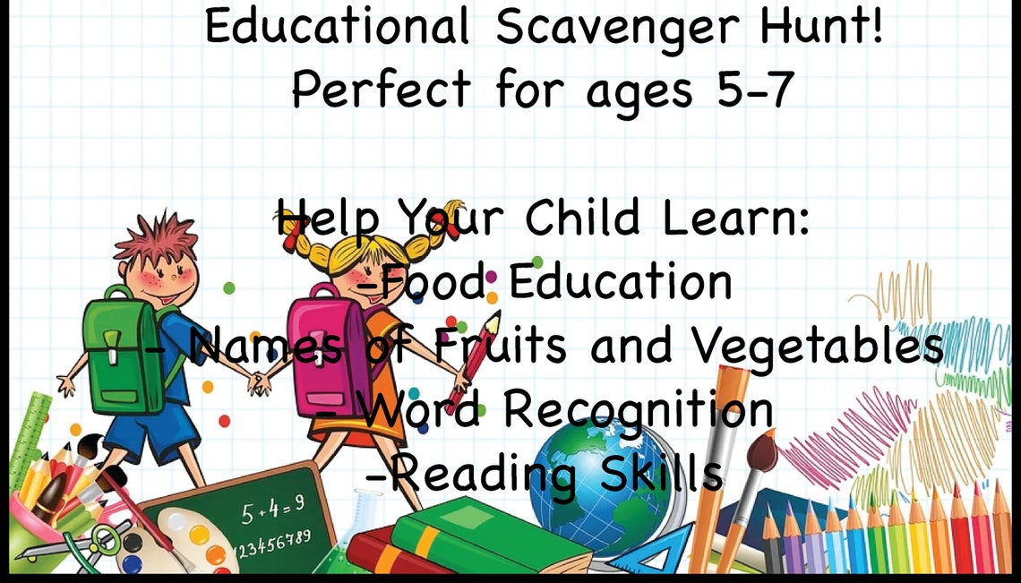 Farmers Market Scavenger Hunt Printable for Kids - Etsy