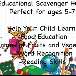 Farmers Market Scavenger Hunt Printable for Kids - Etsy