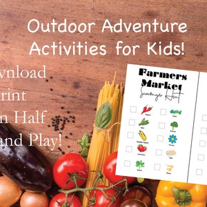 Farmers Market Scavenger Hunt Printable for Kids - Etsy