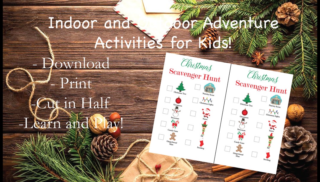 Christmas Scavenger Hunt for Kids - Etsy