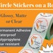 3 Inch Circle Stickers - Waterproof Custom Labels - Etsy