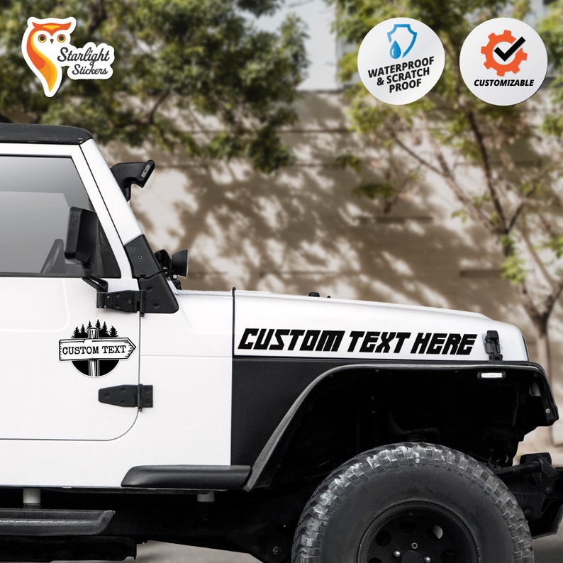 Custom Jeep Decals Custom Made Decals Car Decals Name - Etsy