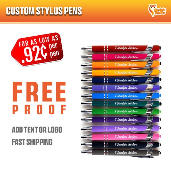 Custom Ink Pens in Bulk - Etsy