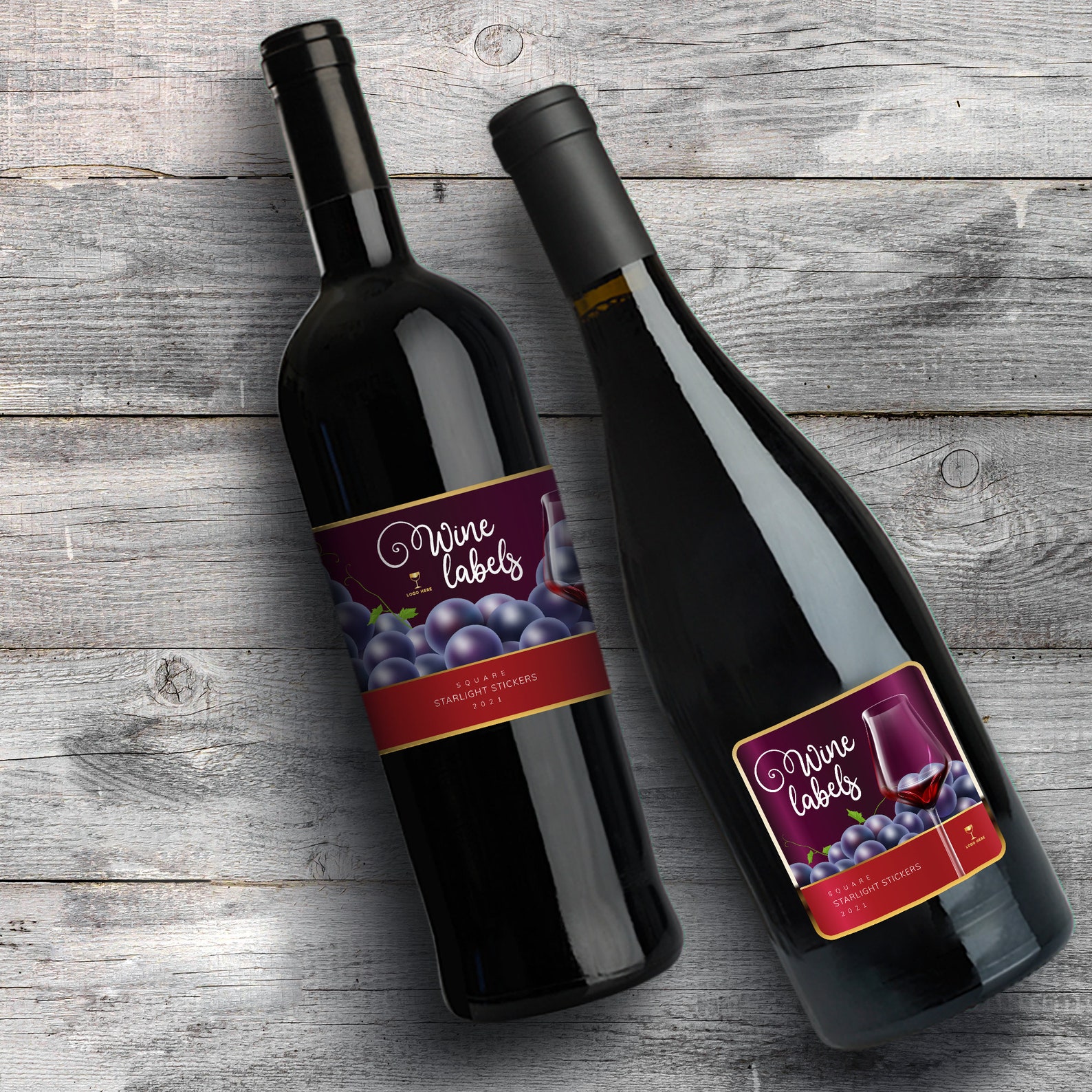 Printed Custom Wine Bottle Label Custom Wine Labels Photo - Etsy