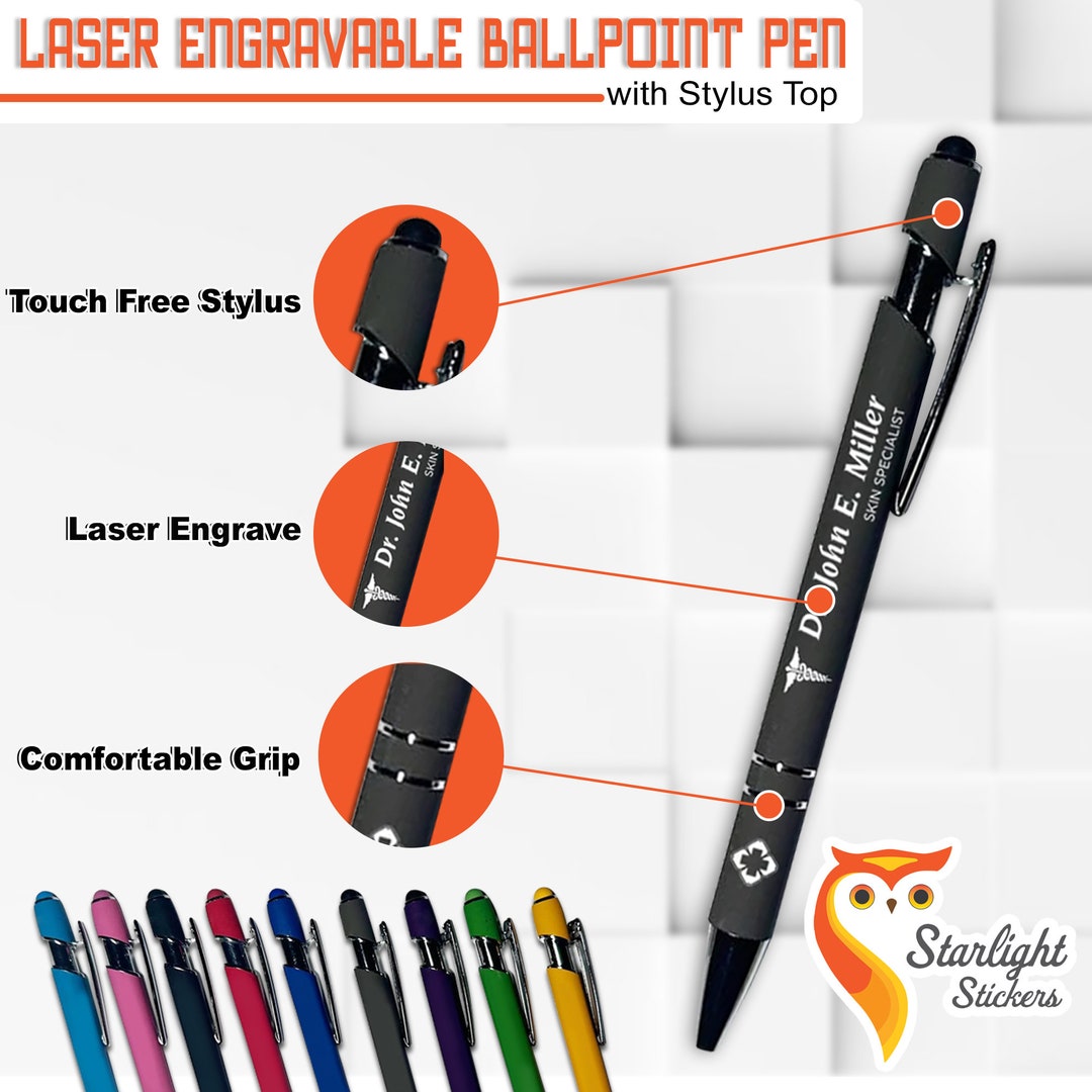 Personalized Pen With Custom Text and Logo Laser Engraved Pens, Custom ...