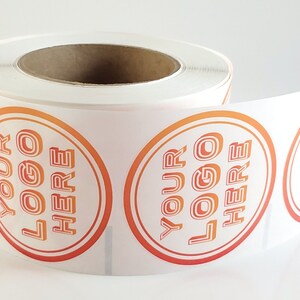 Clear Stickers With Your Logo, Transparent Stickers on a Roll, Clear ...