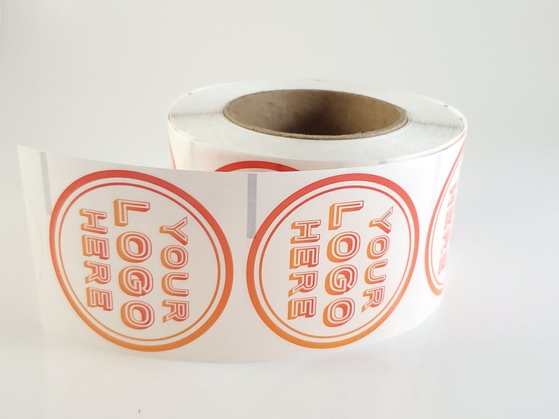 Clear Stickers With Your Logo Transparent Stickers on a Roll - Etsy