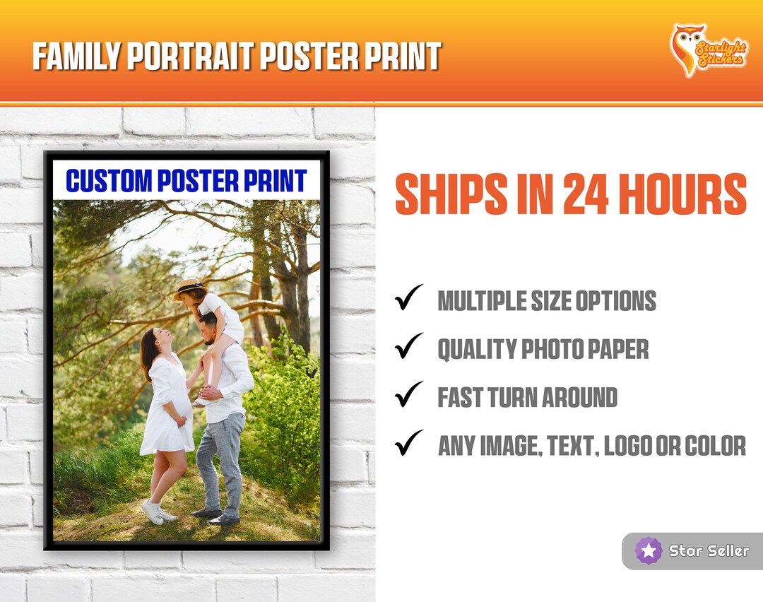 Family Portrait Poster Printing - Etsy