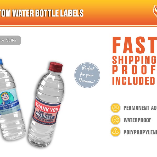 Custom Water Bottle Stickers - Etsy