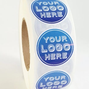 Custom Circle Labels on a Roll for Small Business, Custom Stickers ...