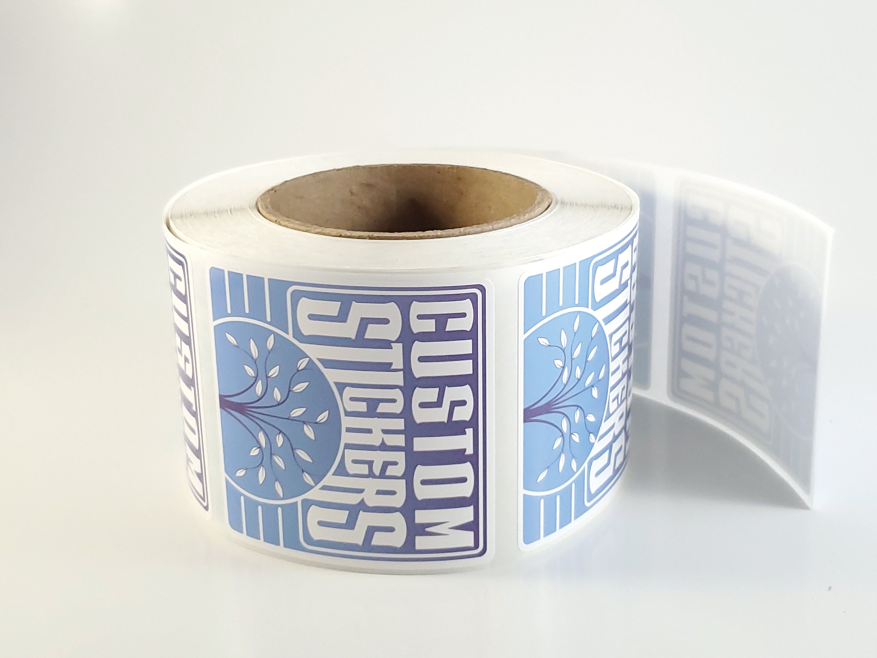 Custom Square Labels With Rounded Corners, Stickers on a Roll, Square ...