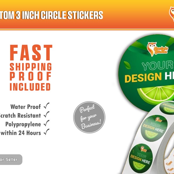 Custom Stickers 3 Inches - Etsy