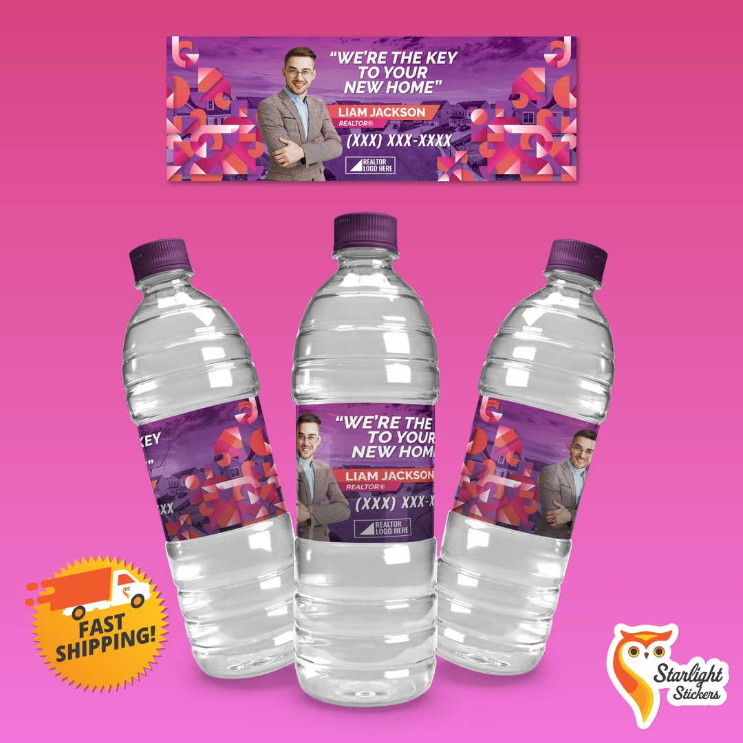 Custom Water Bottle Labels Custom Water Bottle Stickers - Etsy