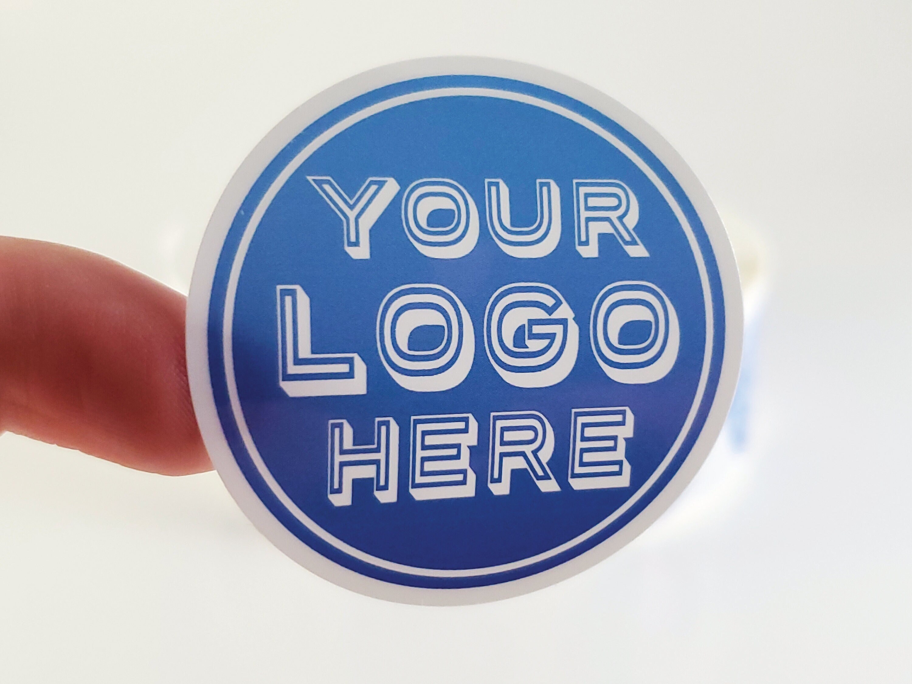 Custom Glossy Circle Stickers On Roll, Custom label circles, custom ...