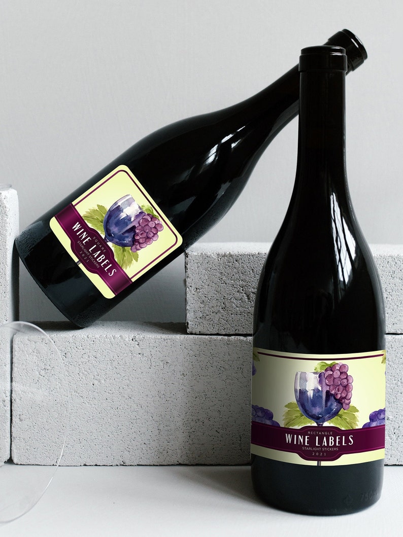Printed Custom Wine Bottle Label Custom Wine Labels Photo - Etsy