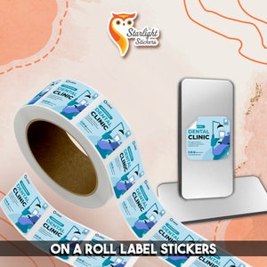 Custom Square Labels on a Roll - Custom Stickers for Small Business - Etsy