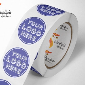 Custom Circle Labels on a Roll for Small Business, Custom Stickers ...