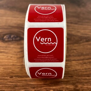 Custom Square Labels and Stickers on a Roll, Add Your Own Logo, Custom ...