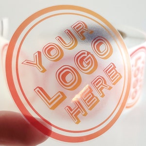 Clear Stickers With Your Logo, Transparent Stickers on a Roll, Clear ...