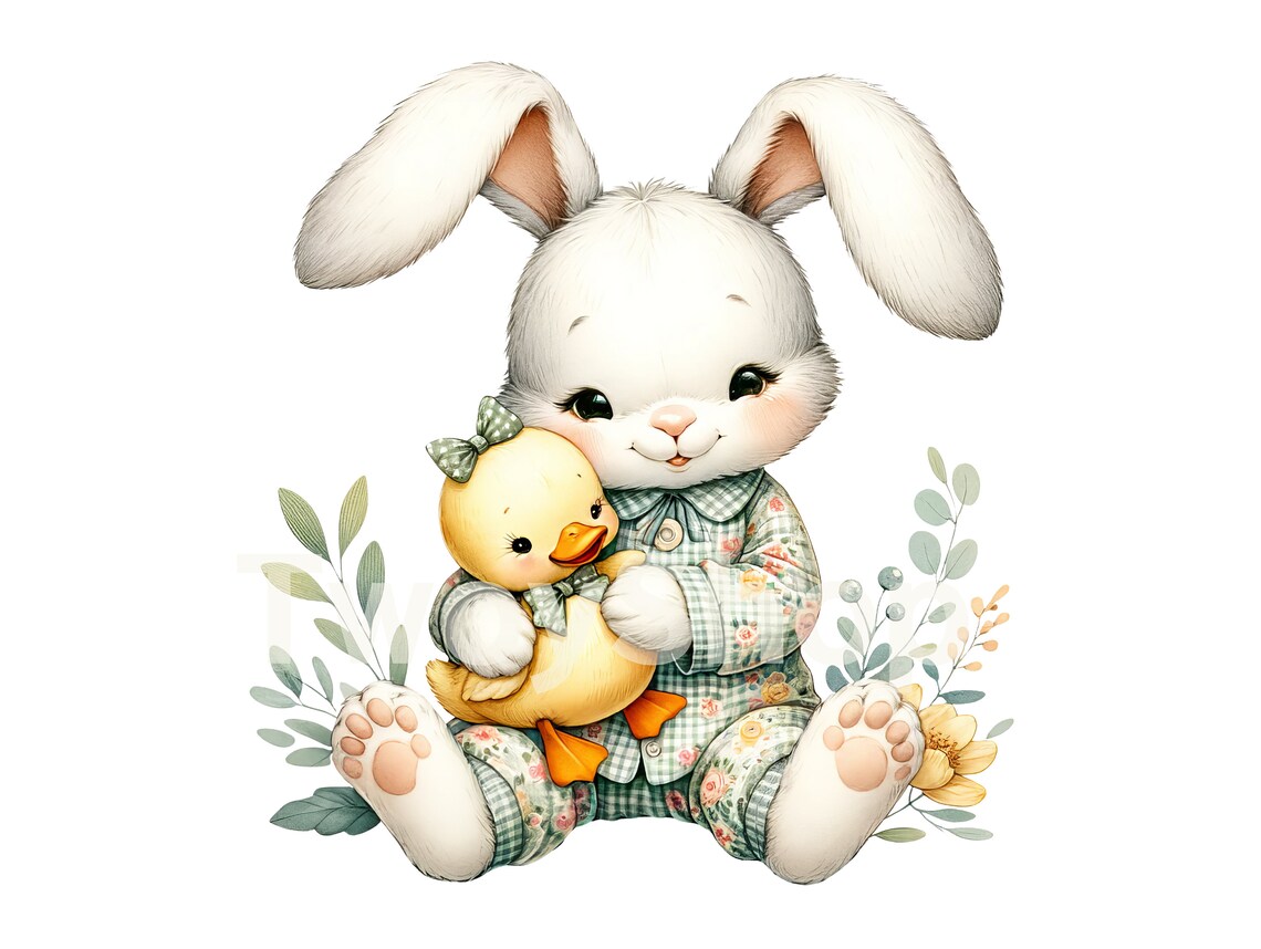 Watercolor Cute Animals Clipart, Printable 10 High Quality Jpegs and ...