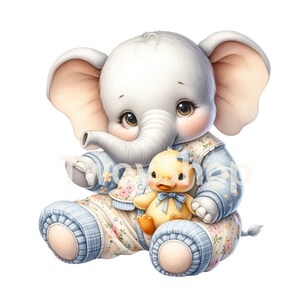 Watercolor Cute Animals Clipart, Printable 10 High Quality Jpegs and ...