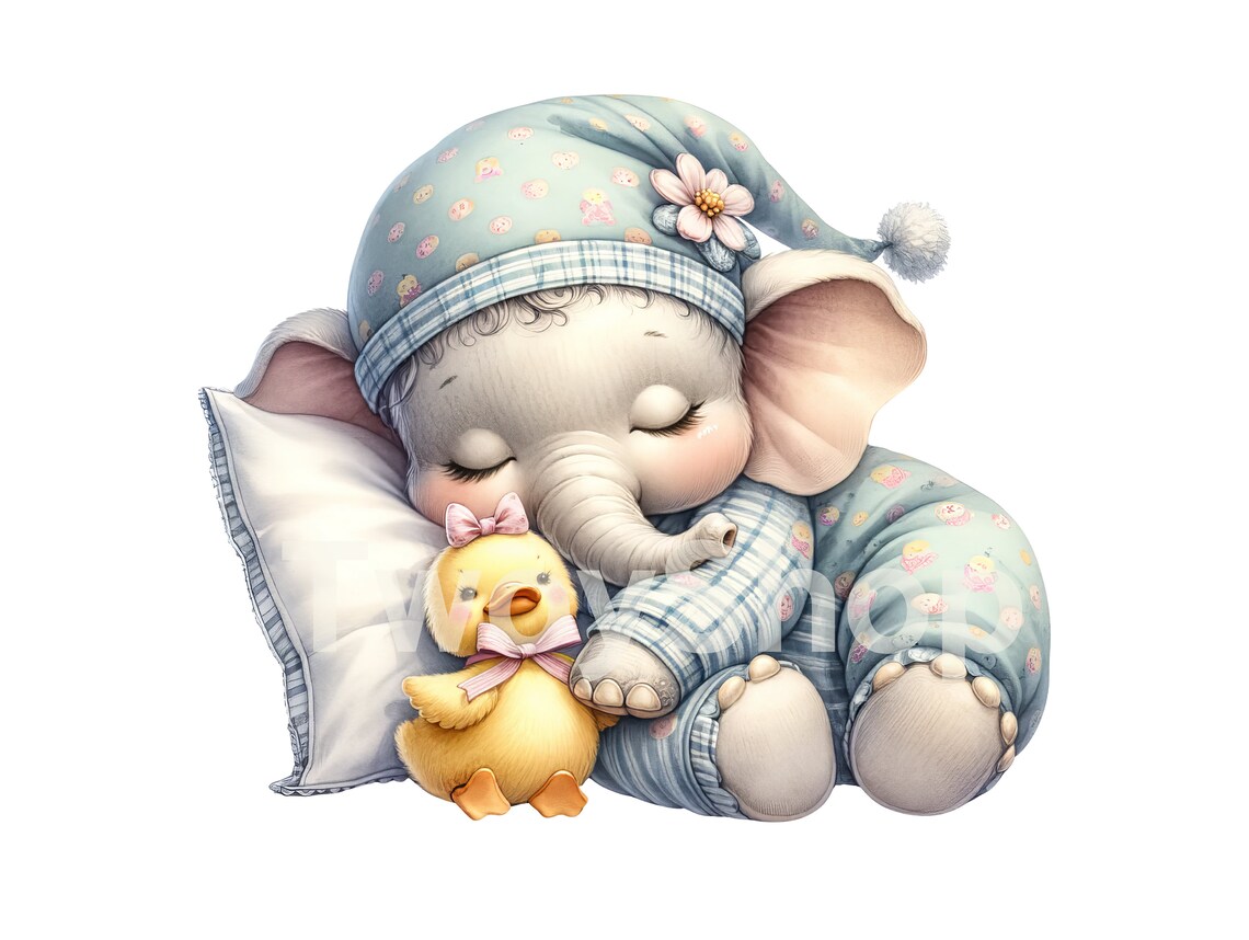 Watercolor Cute Animals Clipart, Printable 10 High Quality Jpegs and ...