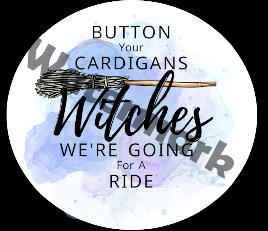 Cardigan Witches PNG Sticker Sublimation Print to Cut - Commercial ...