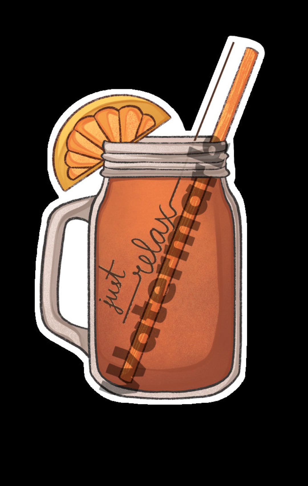 Just Relax Sweet Tea Sticker Sublimation File - Etsy