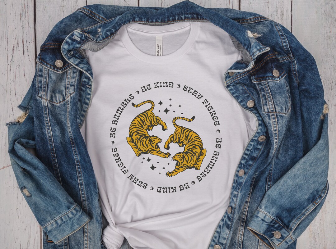 Tiger Shirt Be Kind Tiger Aesthetic Bohemian Mystical Shirt Tiger Top ...
