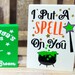 Halloween Tiered Tray Decor, I Put a Spell on You Mini Sign, Shelf ...