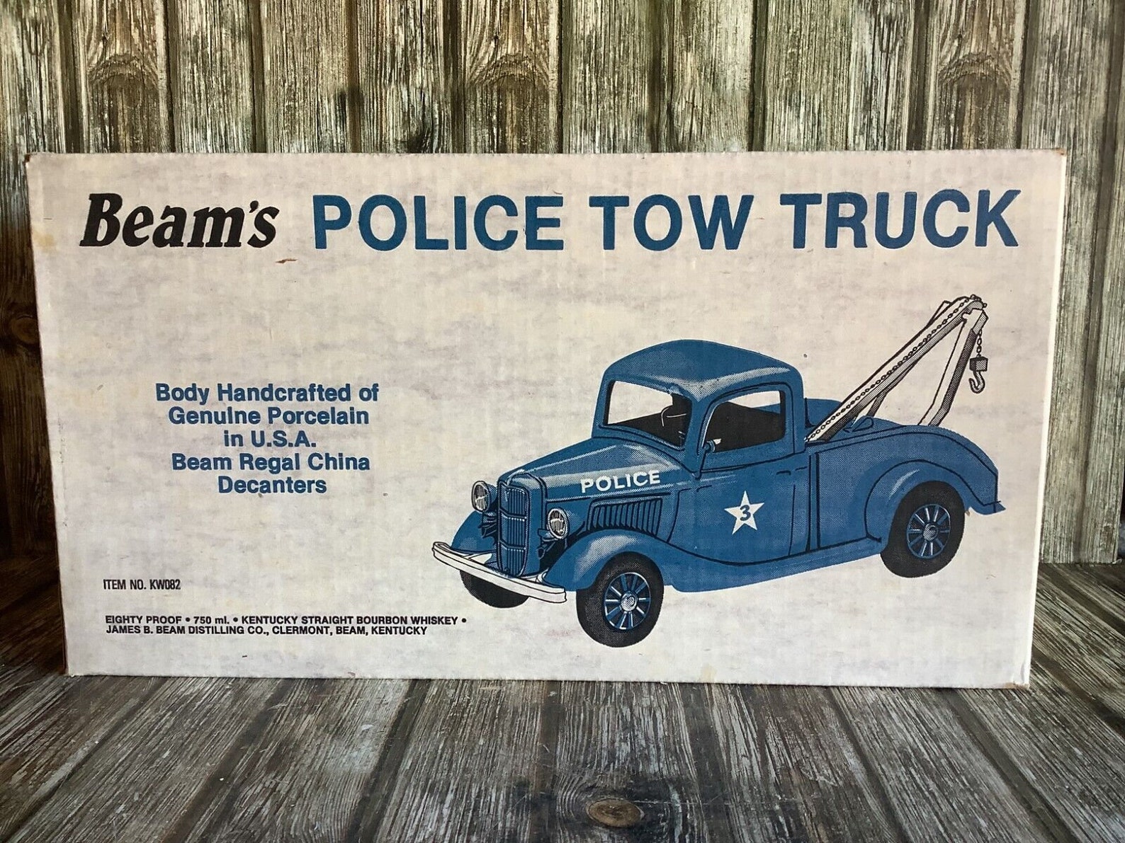 Beam's Police Tow Truck Vintage Boxed Decanter Original and Complete ...