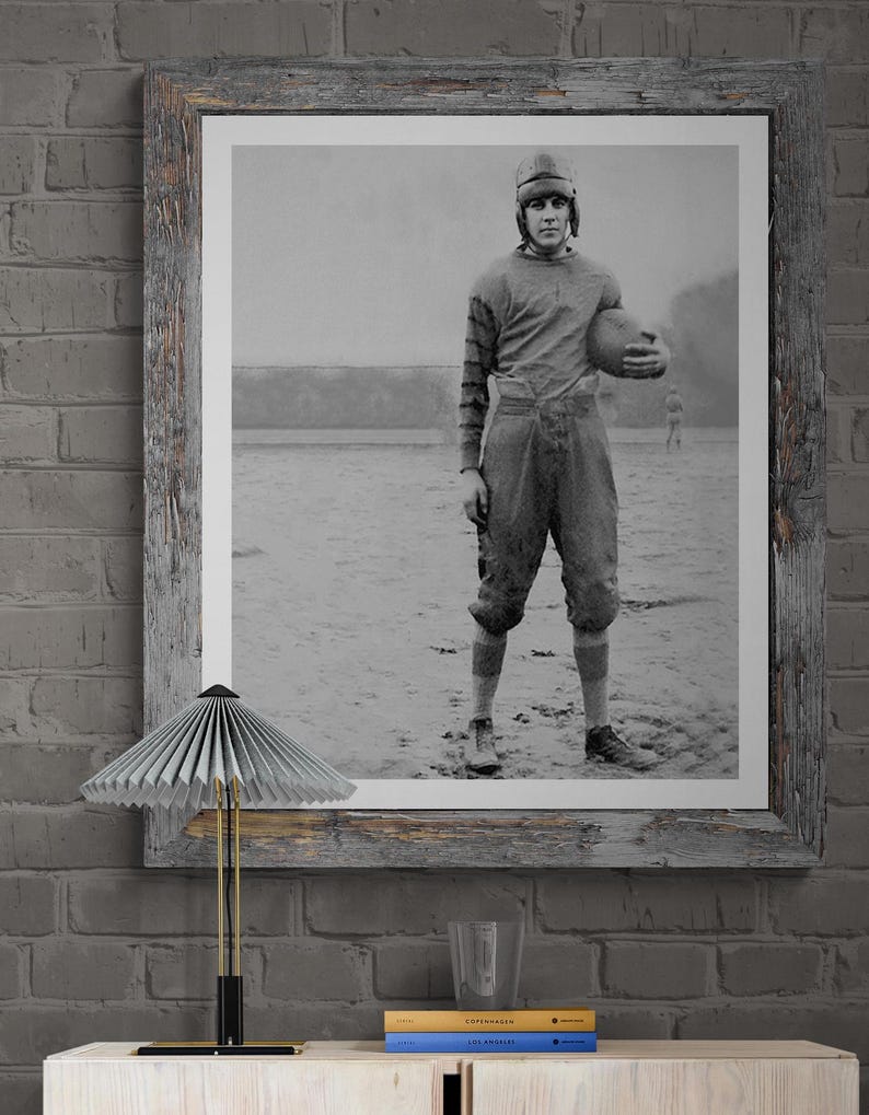 A Photo of a 1918 Football Player - Etsy