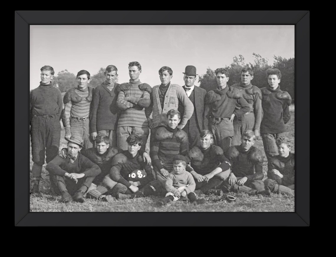 Old Football Team Photo Download - Early 1900s - Etsy