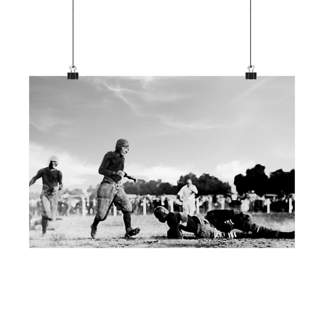 Vintage Football Game Photo Poster: 1900s Sports Art - Etsy