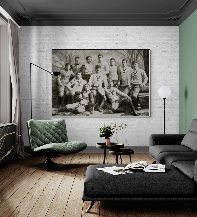 Old Football Photo Download Yale 1888 - Etsy