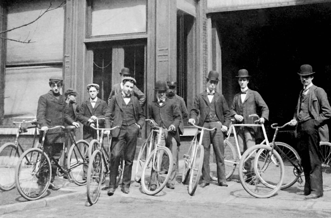 1900s Bike Gang Photograph – Men in Suits, Hats (digital Download ...