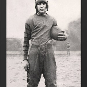 A Photo of a 1918 Football Player - Etsy