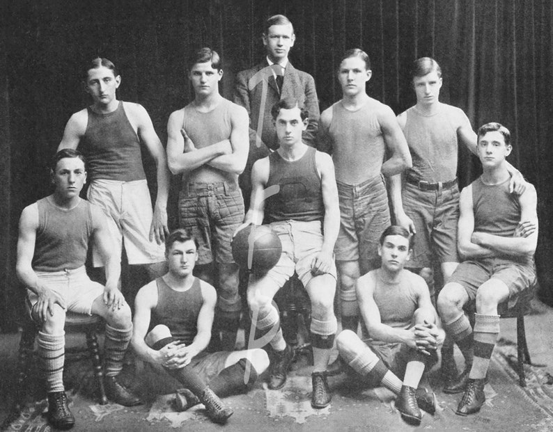 Old Photo of 1904 Boys High School Basketball Team - Digital Download ...