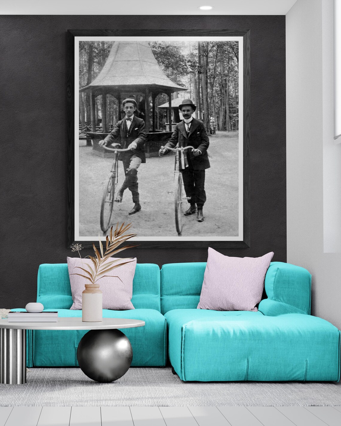Vintage Bicycle Photo: Two Men, Historical Image (digital Download) - Etsy