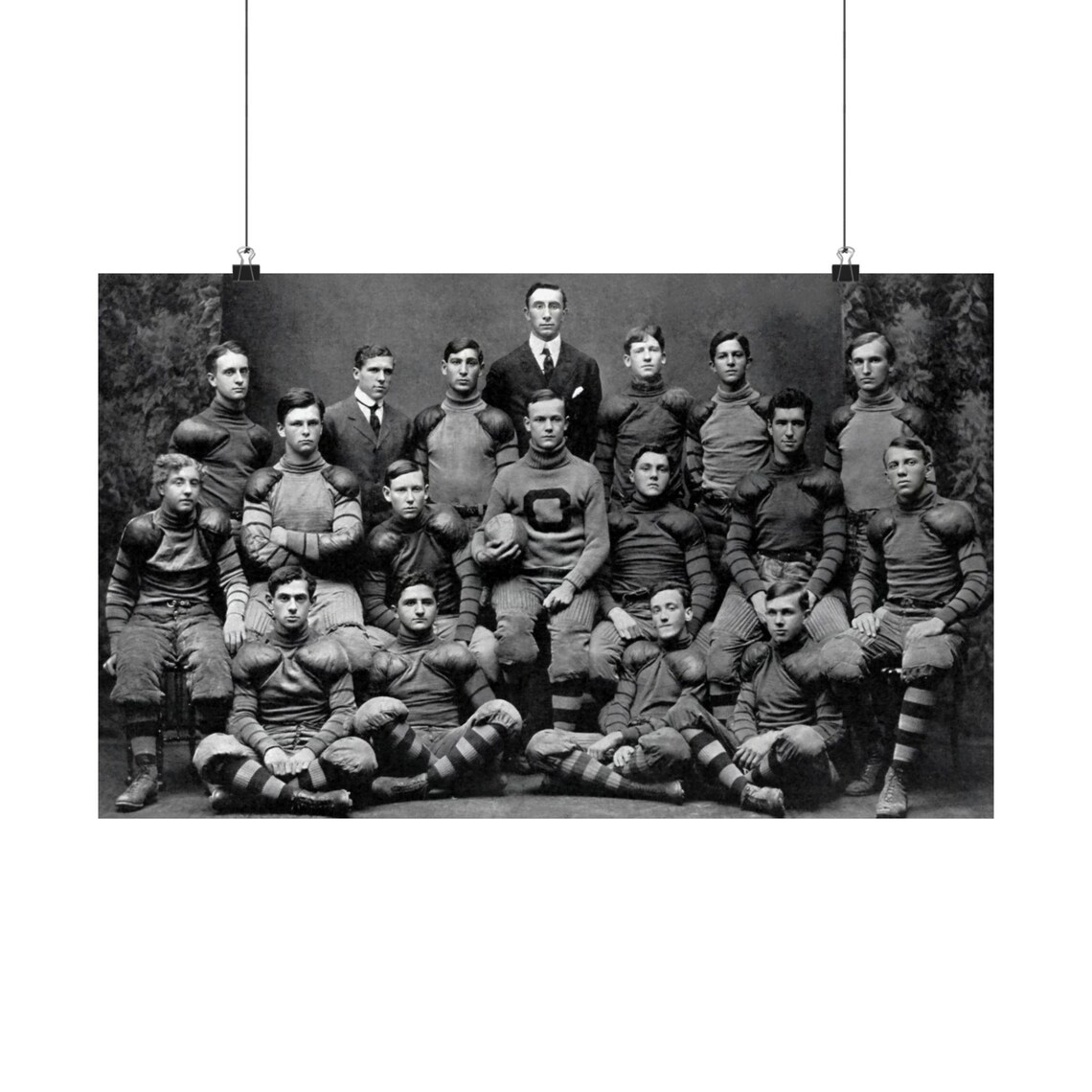 Football Art Poster - 1904 Team Photo - Etsy