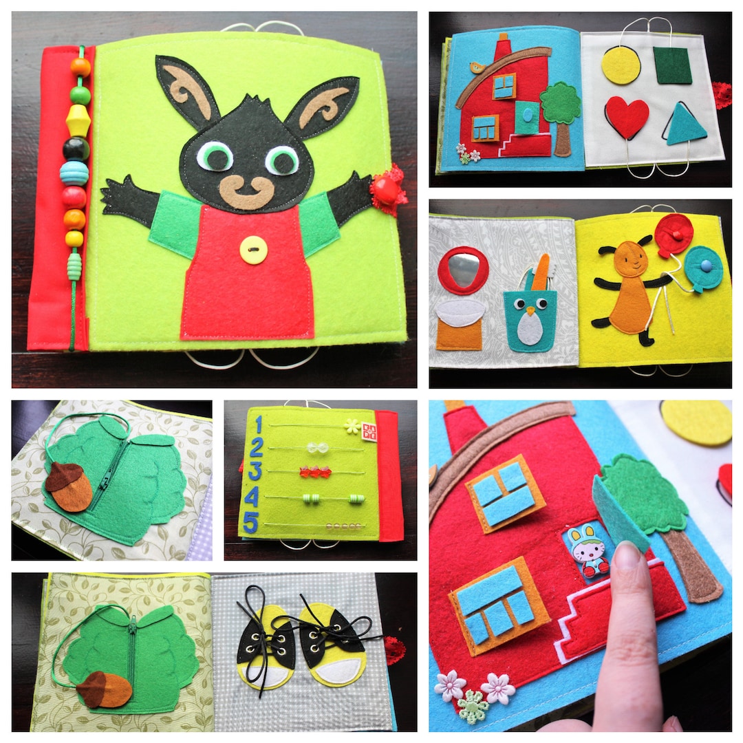 Quiet Book, Bing Bunny Inspired, Made to Order - Etsy