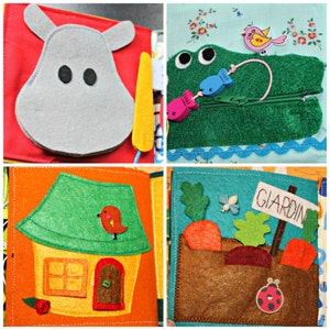 Quiet Book Pattern and Instructions, Complete Book, Cover and 7 ...