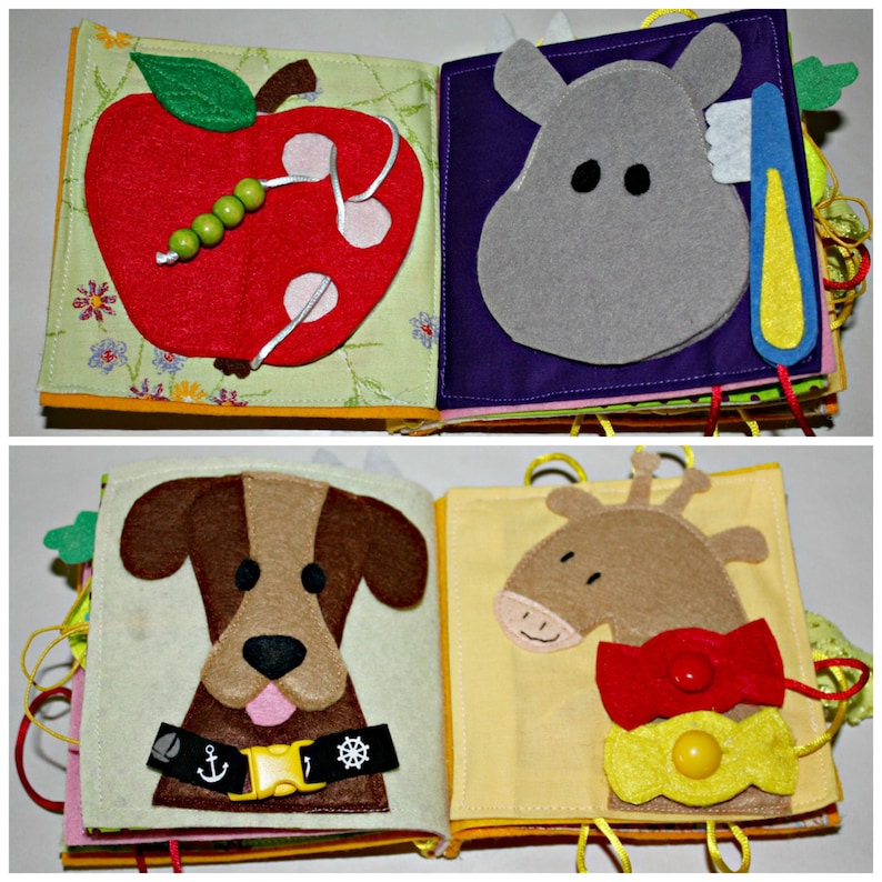 Quiet book for toddlers age 1-4 years personalised busy book | Etsy