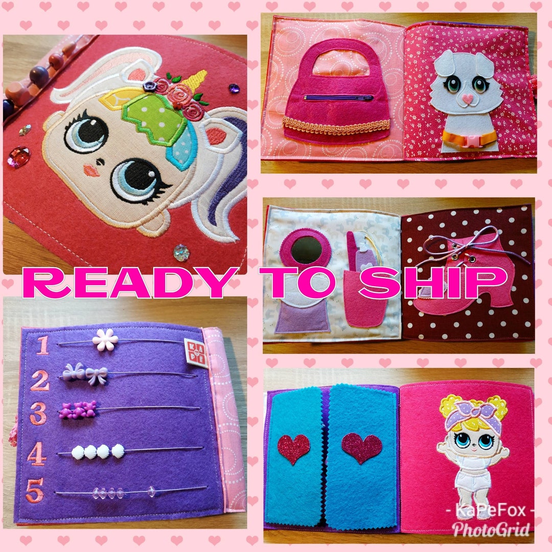 Quiet Book, Girl and Toddler Busy Book, - Etsy