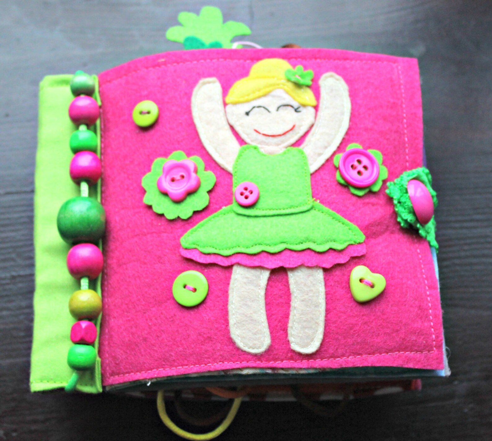 Quiet Book Girl Toddler Busy Book Customised Made to - Etsy