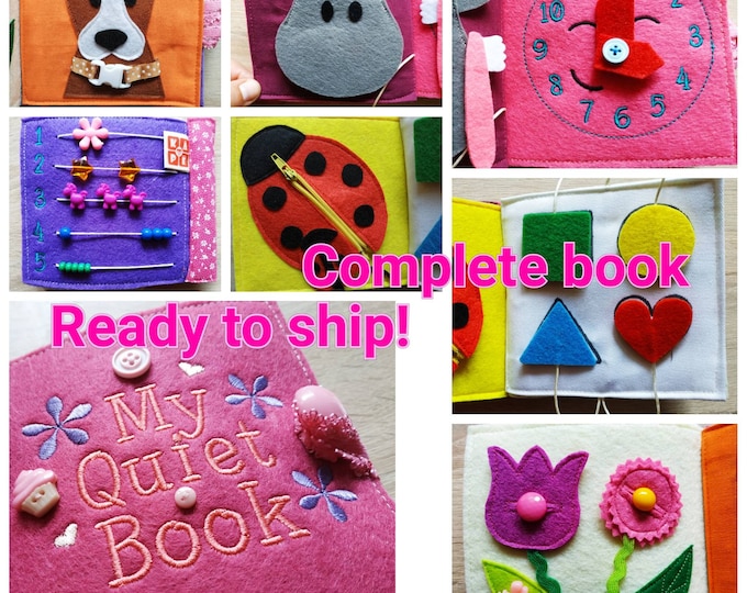 Quiet Book Pattern and Instructions, Complete Book, 7 Activity Pages - Etsy