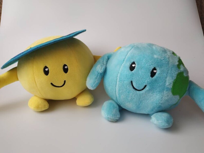 Planet Plush Stuffed Space Plushie Earth Saturn Neptune - Etsy