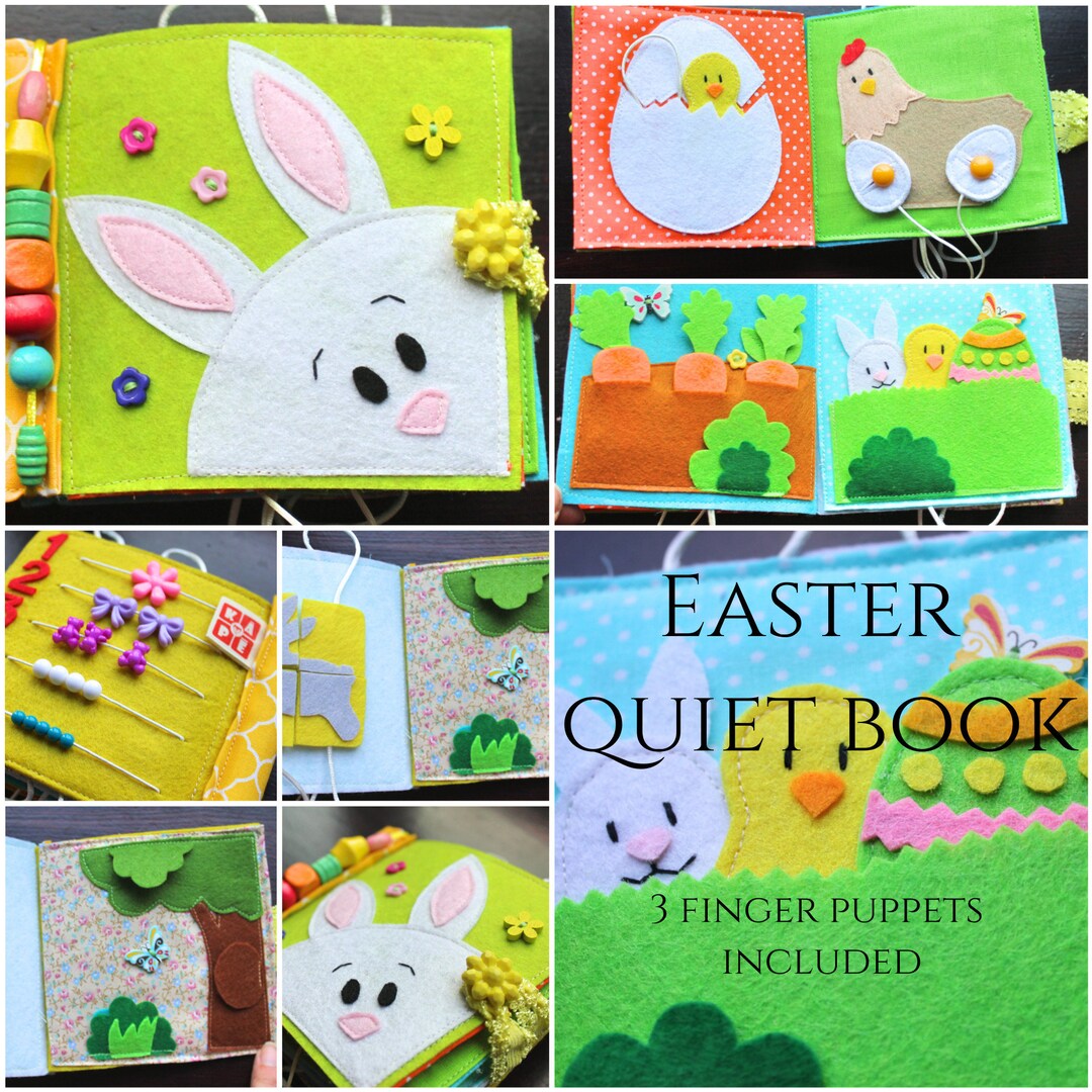 Easter Quiet Book Made To Order Etsy